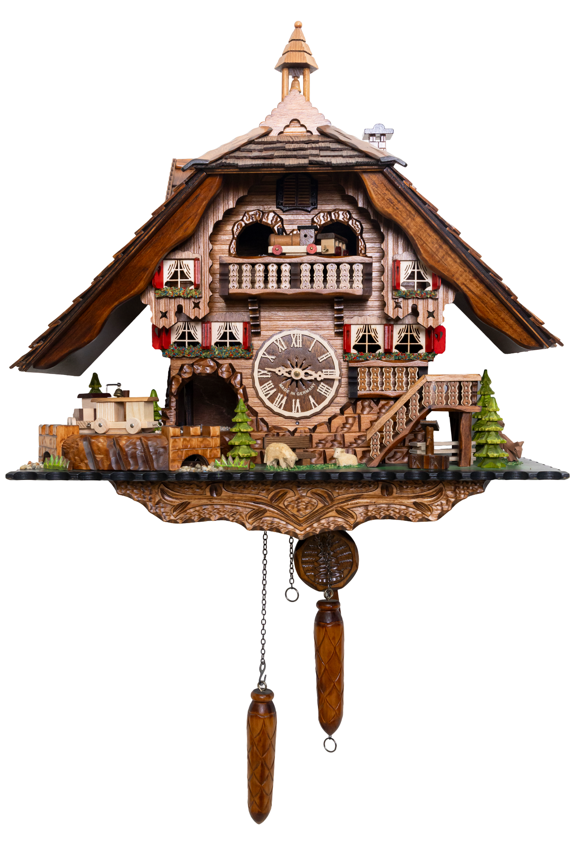 KQ 35 - Double Train Quartz German Handcrafted Cuckoo Clock ...