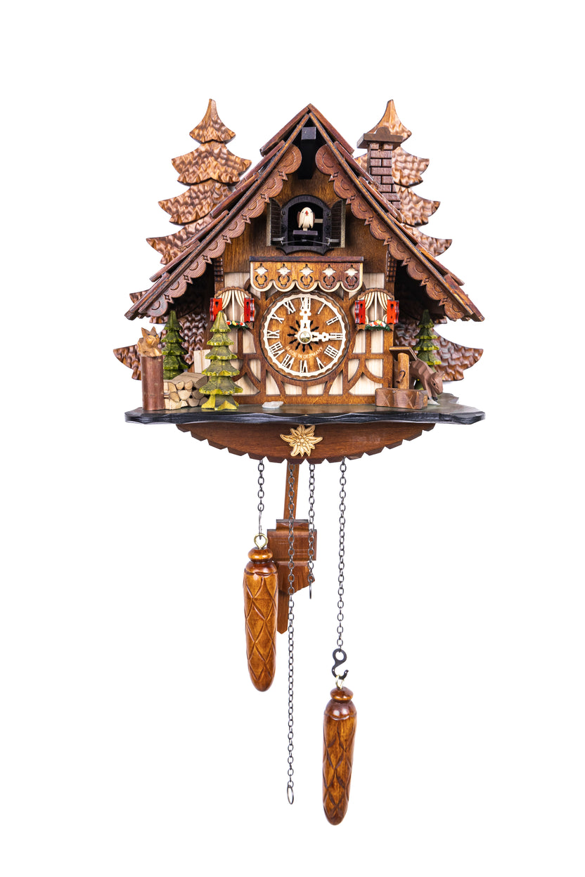 KQ 16- Pine Tree Original Quartz German Handcrafted Cuckoo Clock ...
