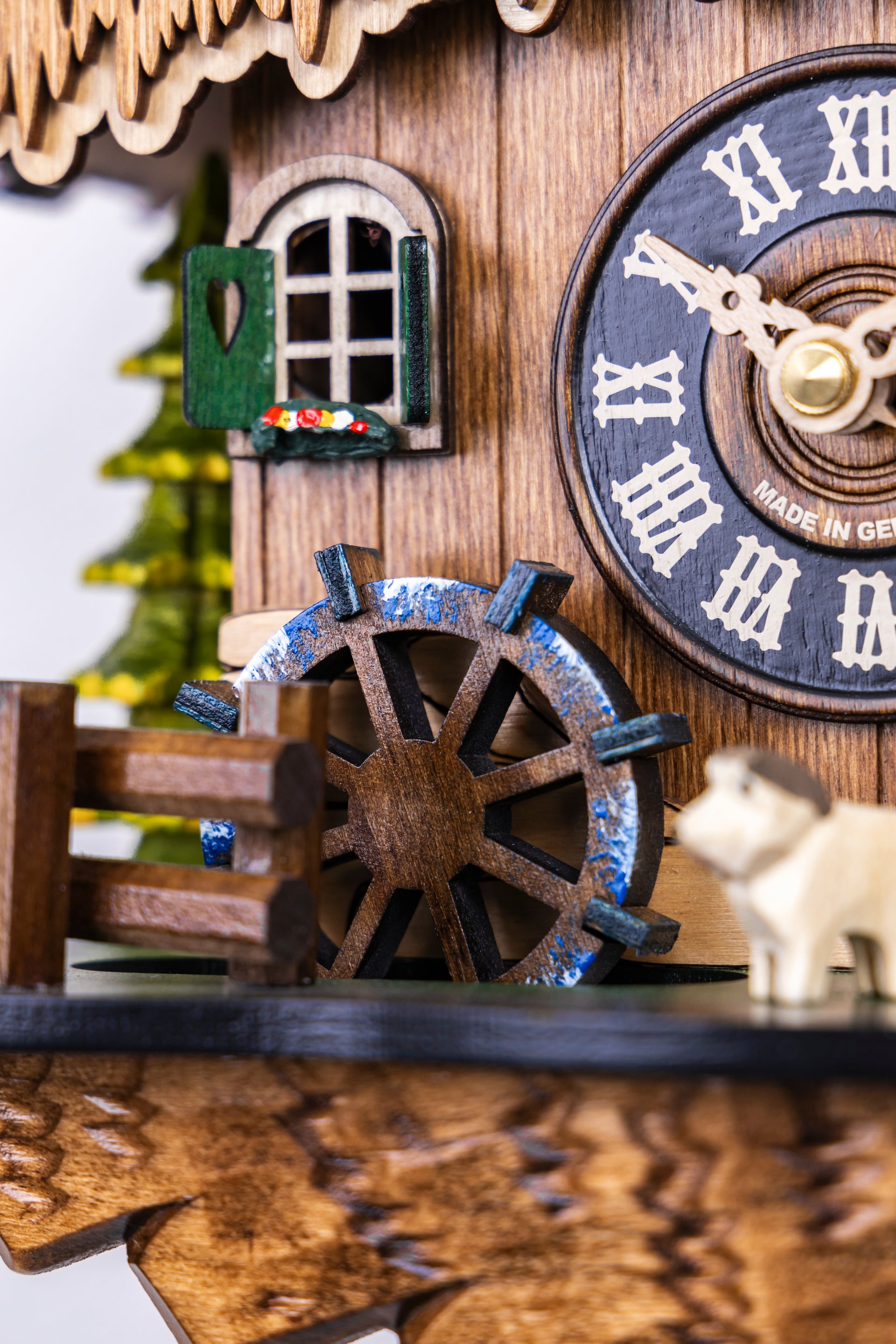 KQ 20- Wood Cutter 1 Quartz German Handcrafted Cuckoo Clock ...