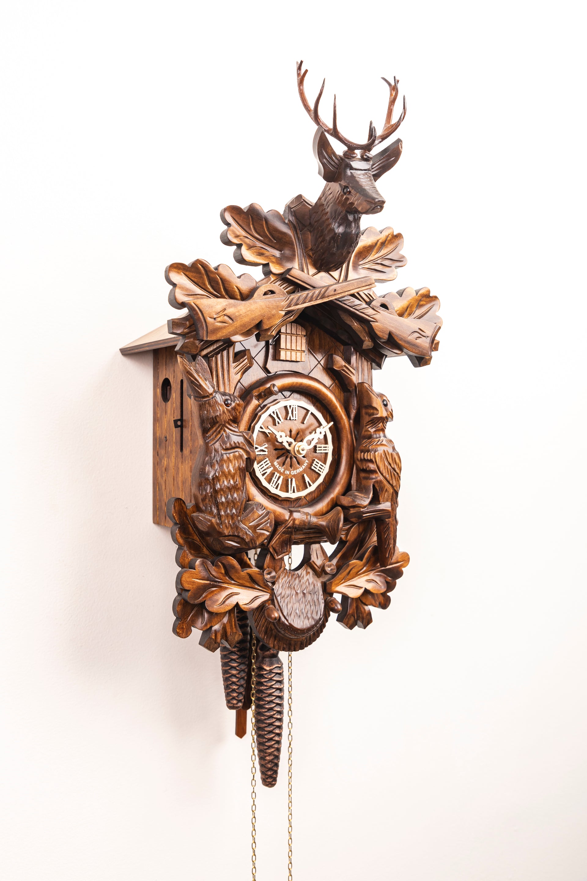 KM 6- Hunter Clock Original Mechanical German Cuckoo Clock ...