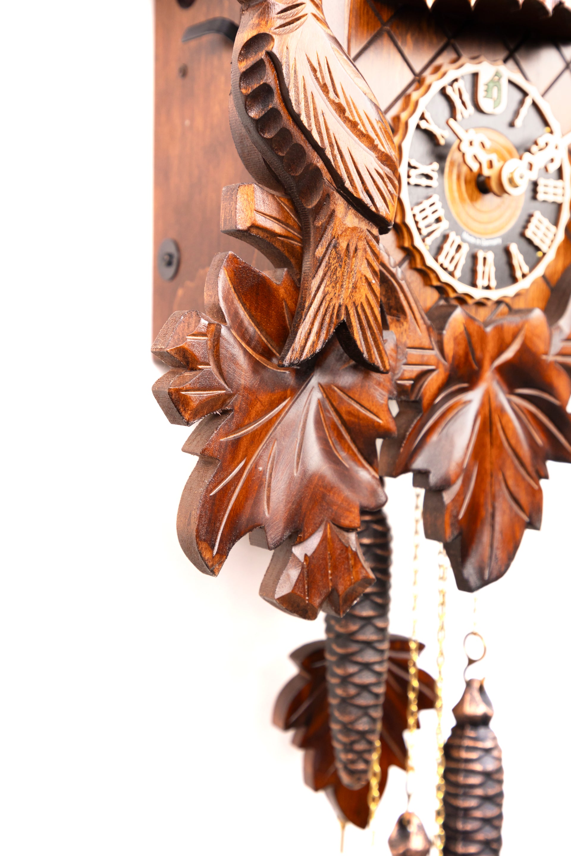KM 12 - 5 Leaves,2 Bird Original Mechanical German Cuckoo Clock ...